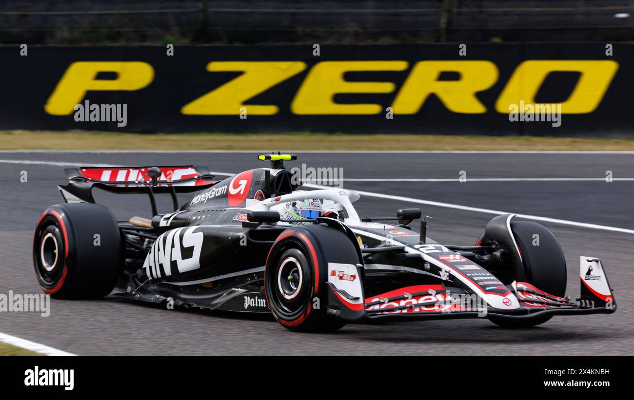 Suzuka Circuit, 6 April 2024: Nico Hulkenberg (GER) of the Haas F1 ...