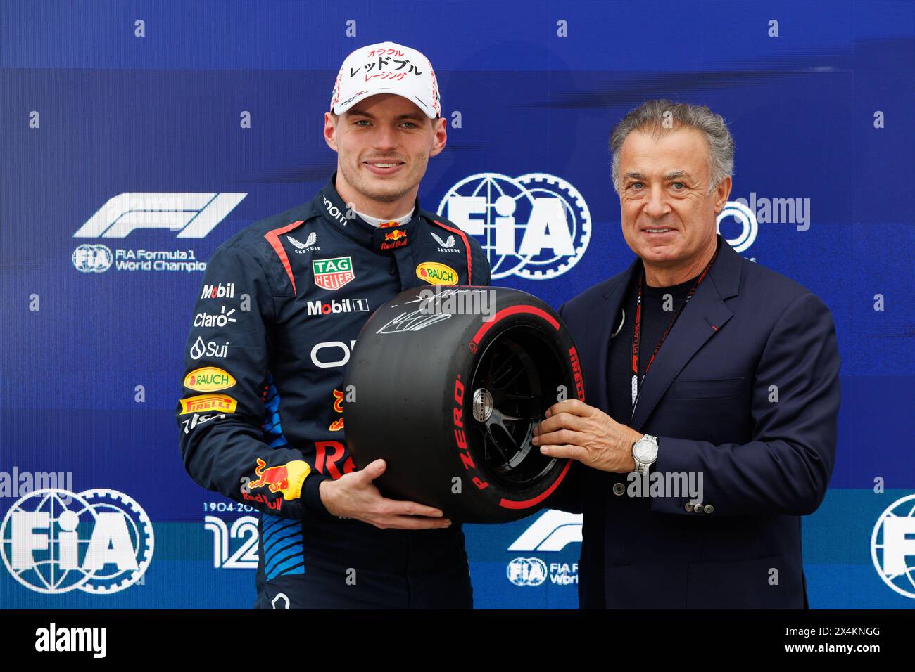 Max verstappen f1 2024 parc ferme hi-res stock photography and images - Alamy