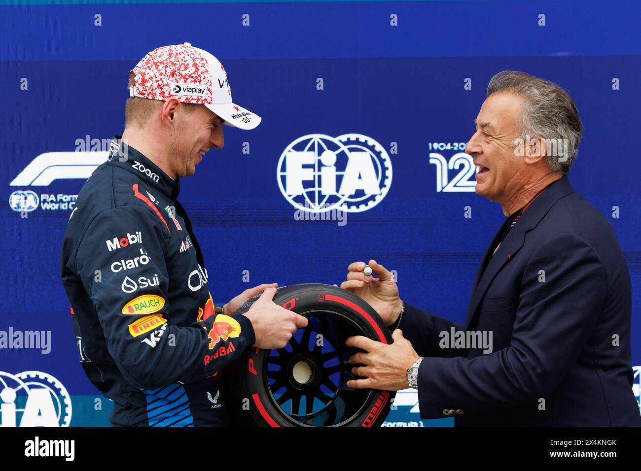 Max verstappen parc ferme f1 2024 hi-res stock photography and images - Alamy