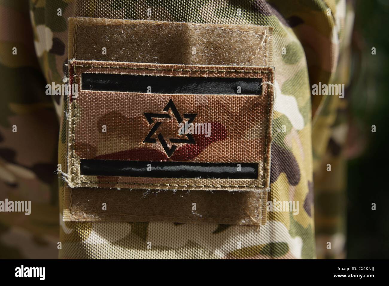 Israel Flag Tactical on patch. IDF military Stock Photo - Alamy