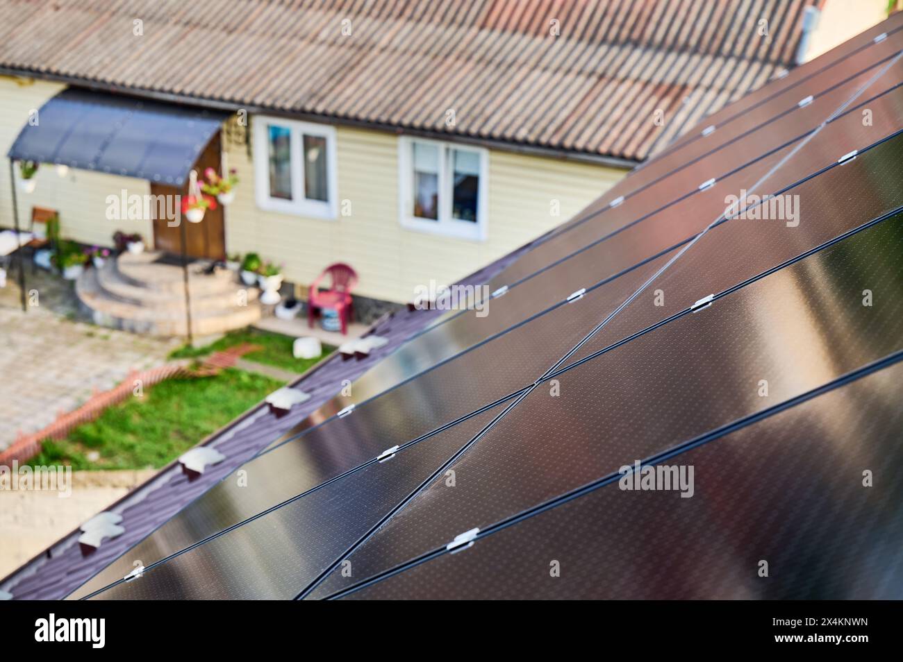 Sloped roof panels hi-res stock photography and images - Alamy