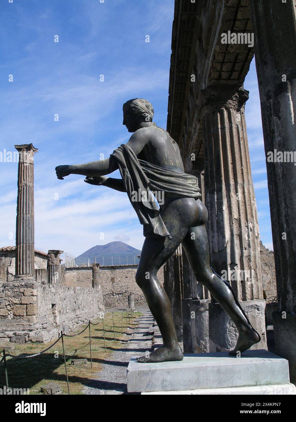 statue of apollo and the temple of jupiter on the north side of the ...