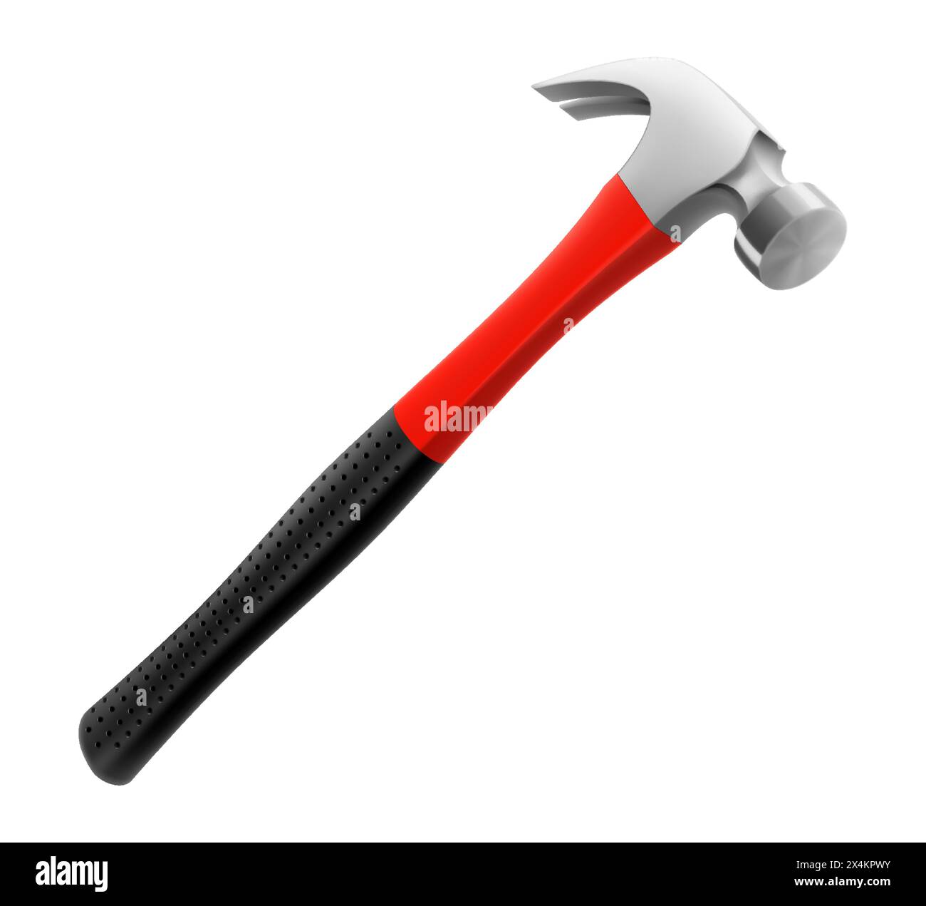 Carpenter hammer isolated on white background. Fitter's hammer for ...