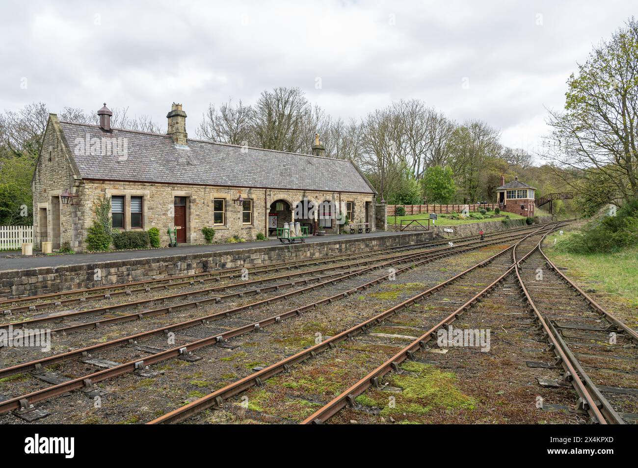 Traditional railway siding at Rowley station relocated to the Beamish ...