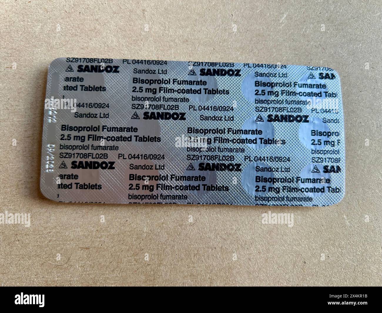 Amlodipine besylate tablets Stock Photo - Alamy