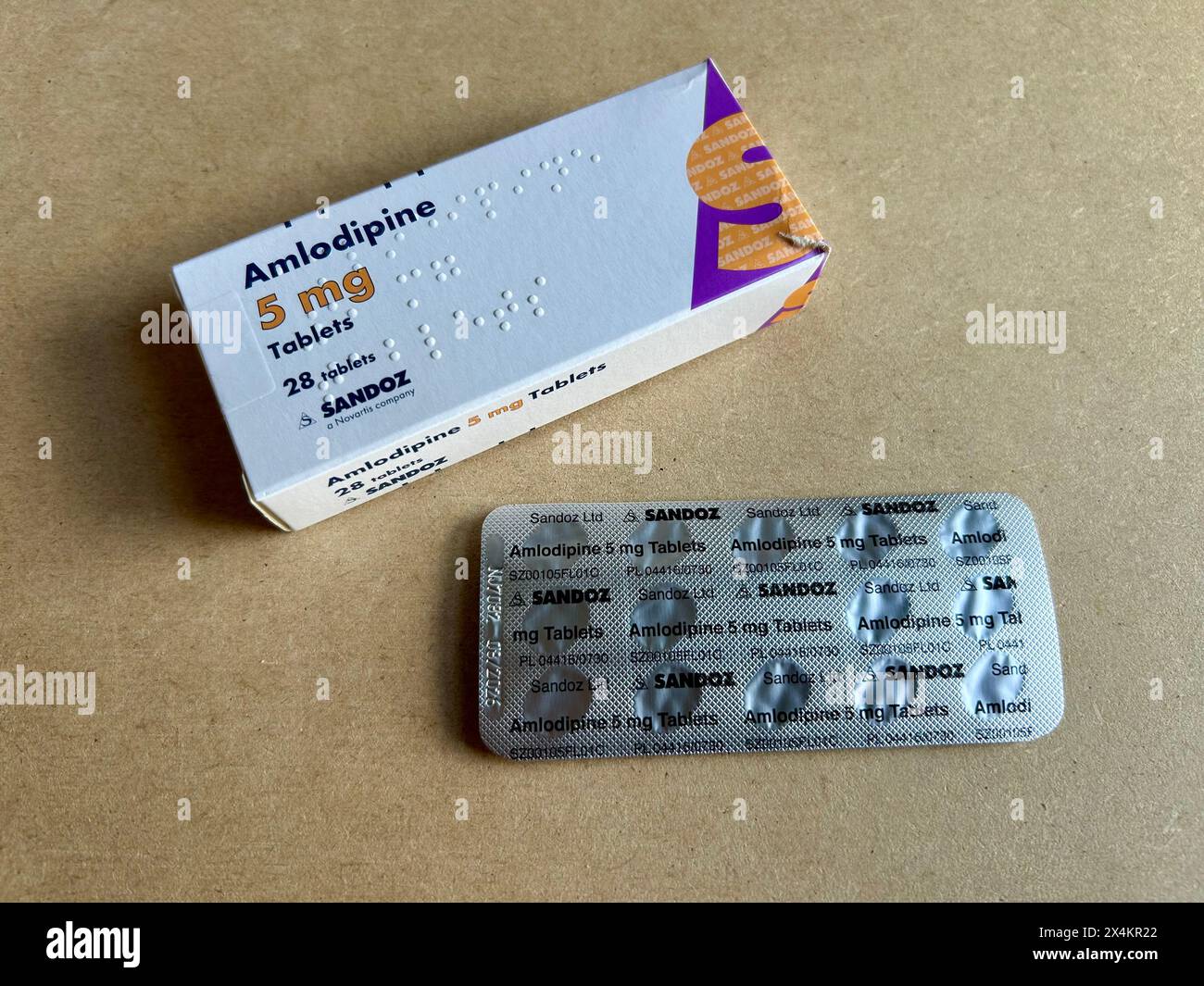 Amlodipine besylate tablets Stock Photo - Alamy