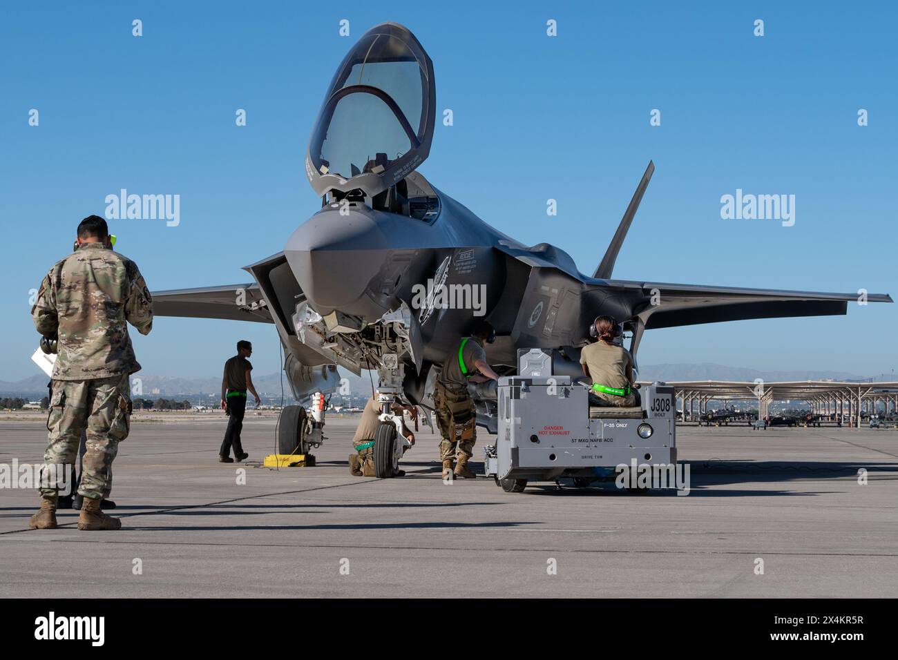 U.S. Airmen assigned to the 57th Aircraft Maintenance Group and the ...