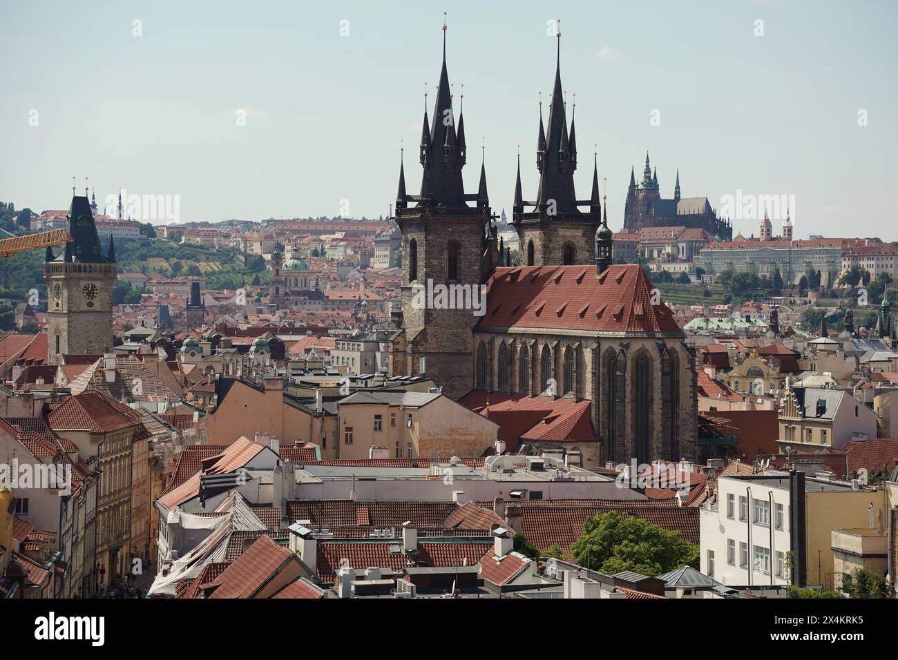 Church of Our Lady before Tyn - Church in Prague Old Town Square. View ...
