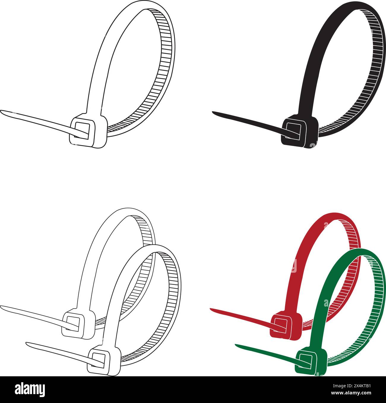 Cable ties icon vector illustration symbol design Stock Vector Image ...