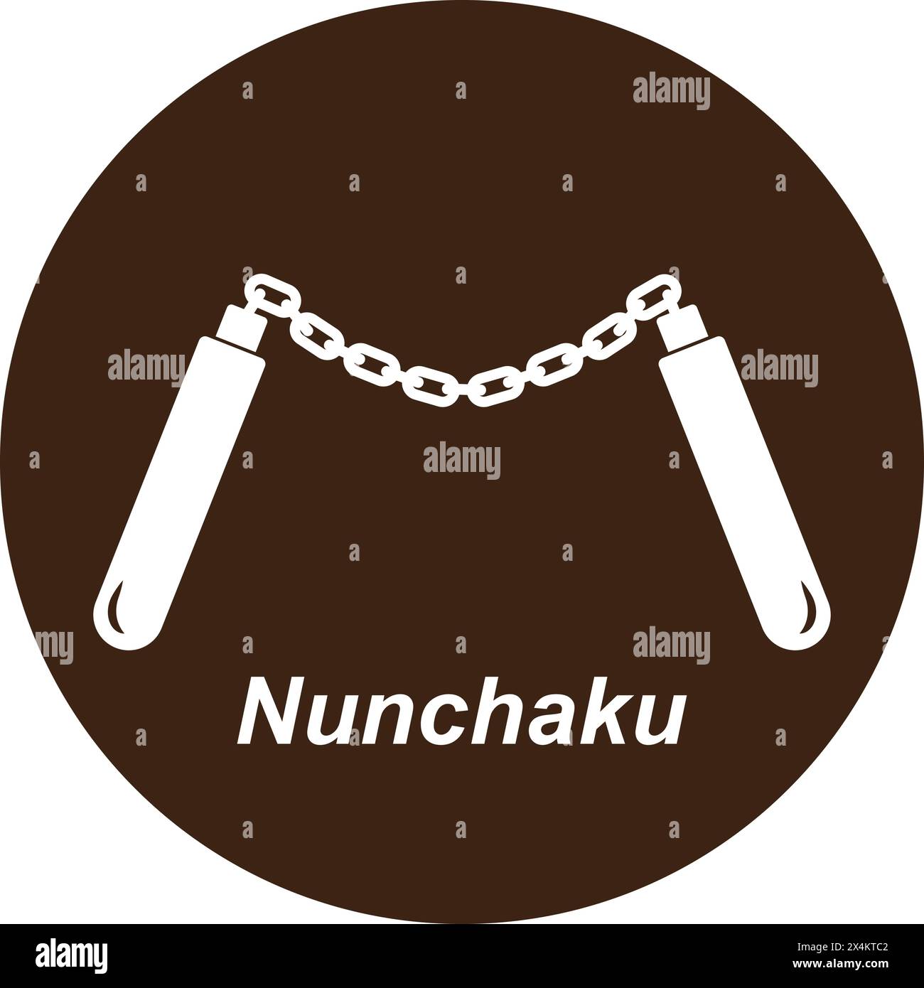 Nunchaku icon vector illustration symbol design Stock Vector Image ...