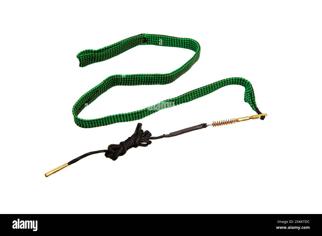 Flexible cleaning rod made of nylon tape for pulling through the barrel ...