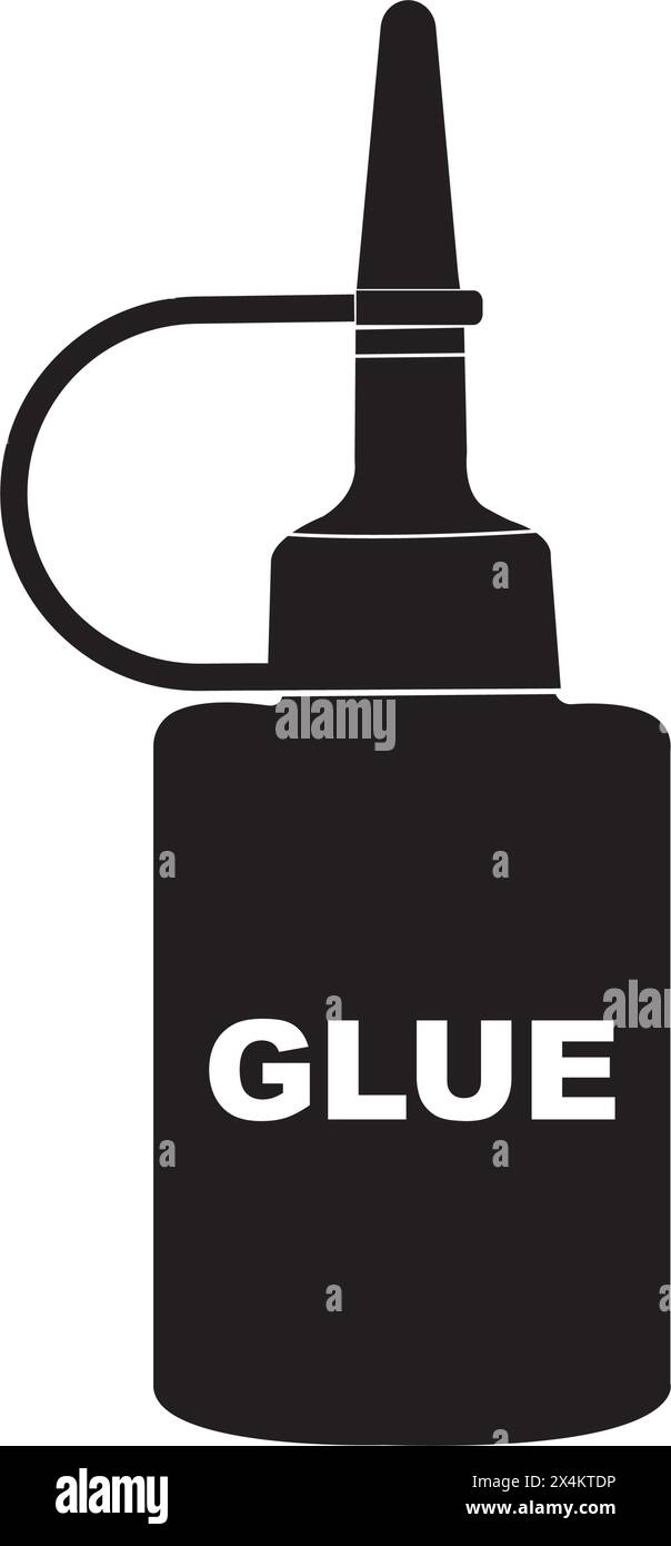 Bottle of super glue Stock Vector Images - Alamy