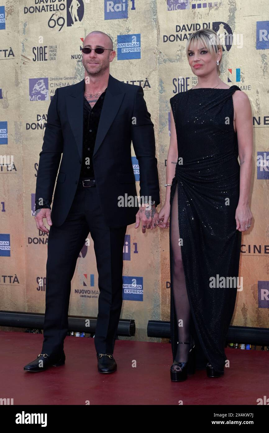 Rome, Italy. 03rd May, 2024. Claudio Pallitto (l) and Micaela ...