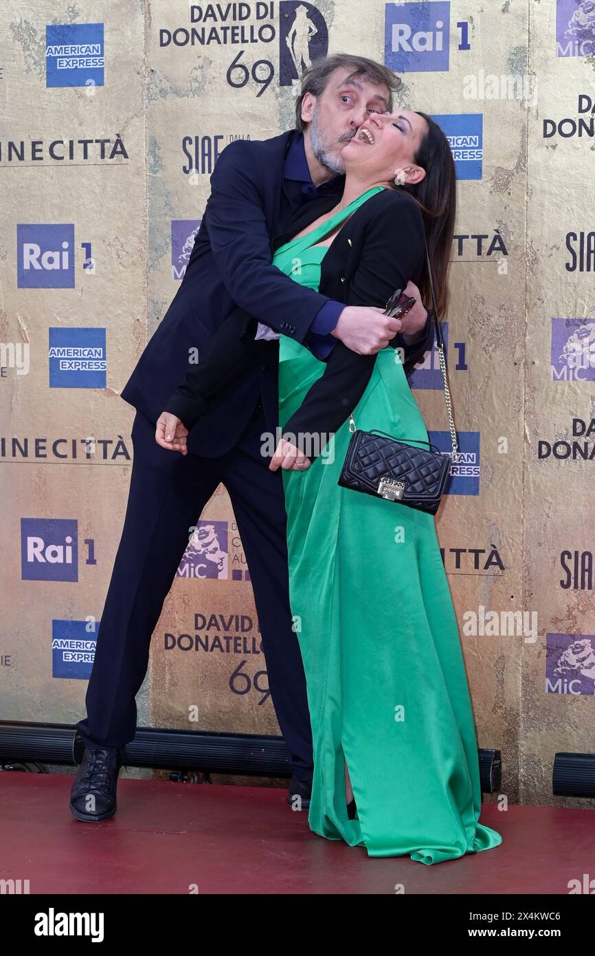Rome, Italy. 03rd May, 2024. Massimo Ceccherini (l) and Elena Labate (r ...