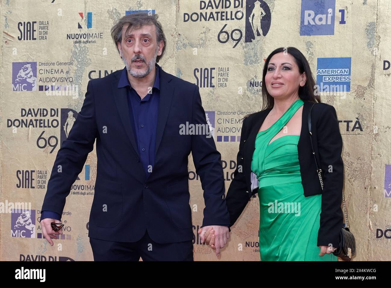 Rome, Italy. 03rd May, 2024. Massimo Ceccherini (l) and Elena Labate (r ...
