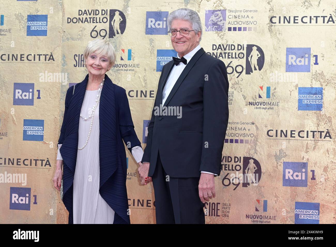 Rome, Italy. 03rd May, 2024. Milena Vukotic (l) and Alfredo Baldi (r ...