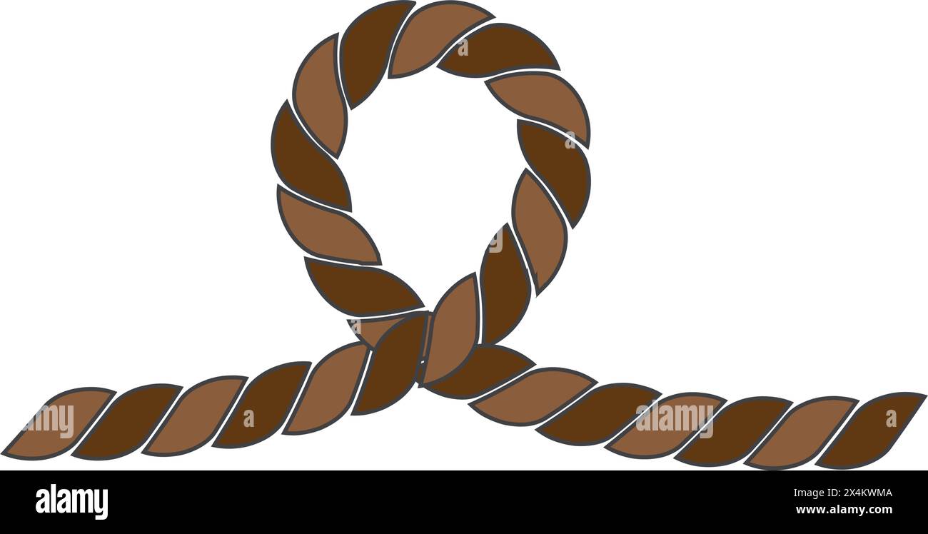 Simple braid decoration Stock Vector Images - Alamy