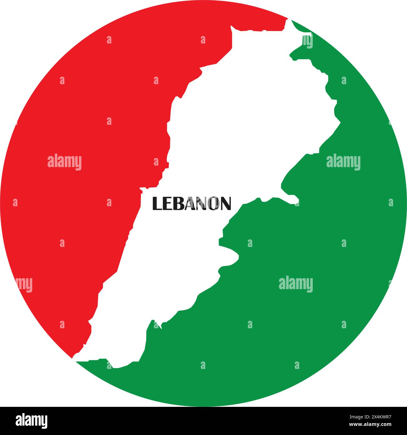 Lebanon map icon vector illustration logo template Stock Vector Image ...