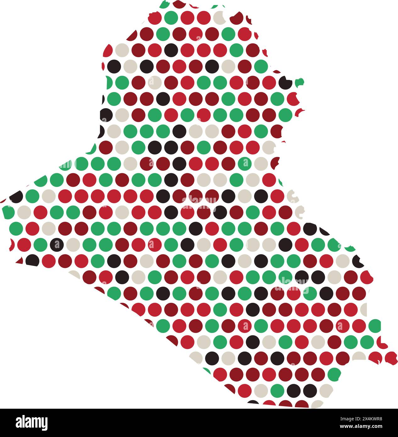 Country map of Iraq,vector illustration design background Stock Vector ...