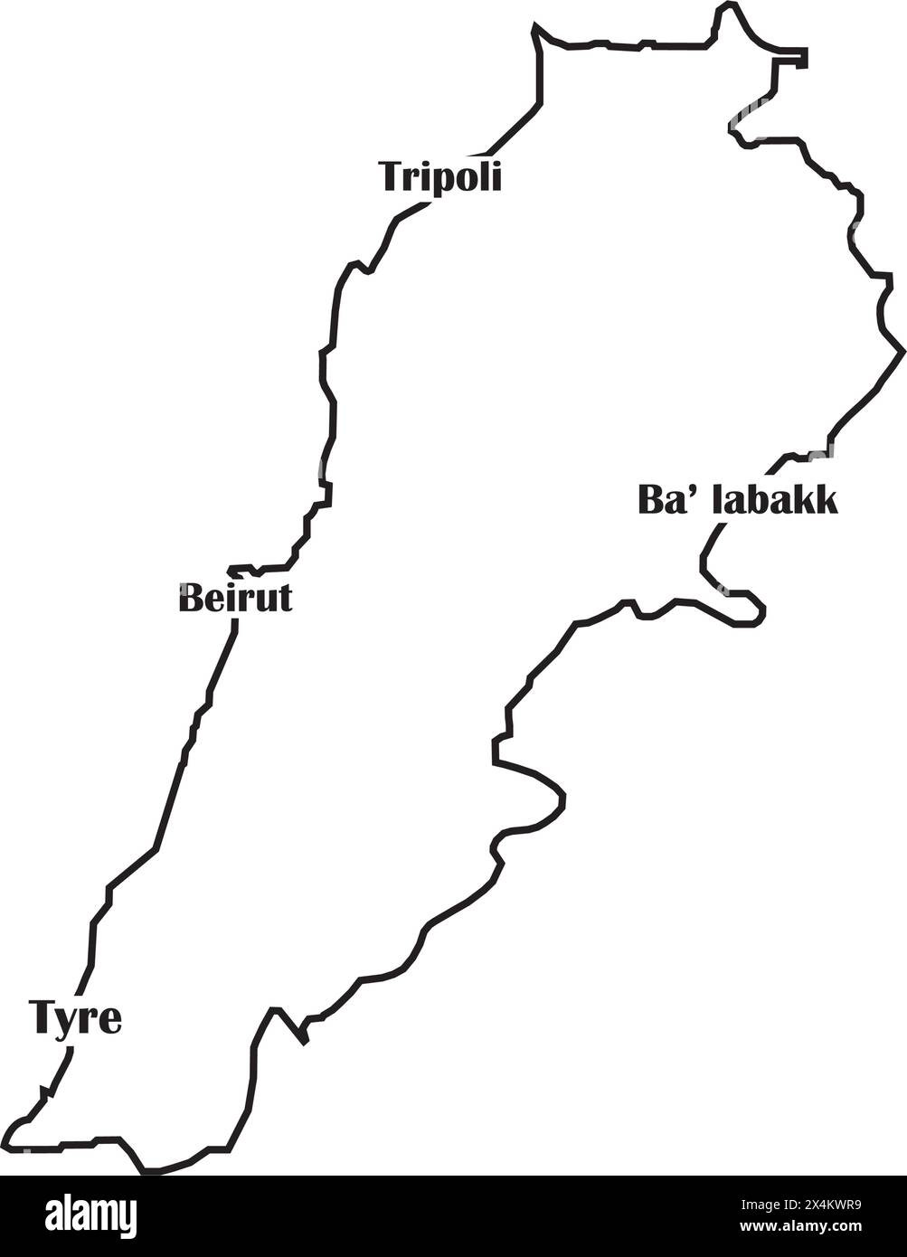 Lebanon map icon vector illustration logo template Stock Vector Image ...