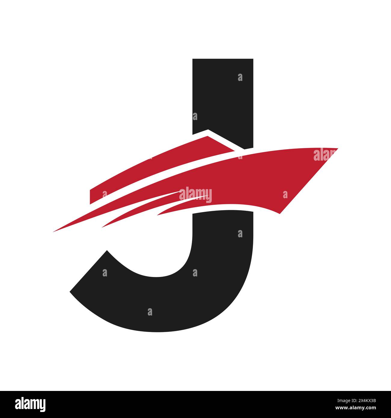 Initial Letter J Boat Logo For Yacht Sign. Maritime Symbol Vector ...