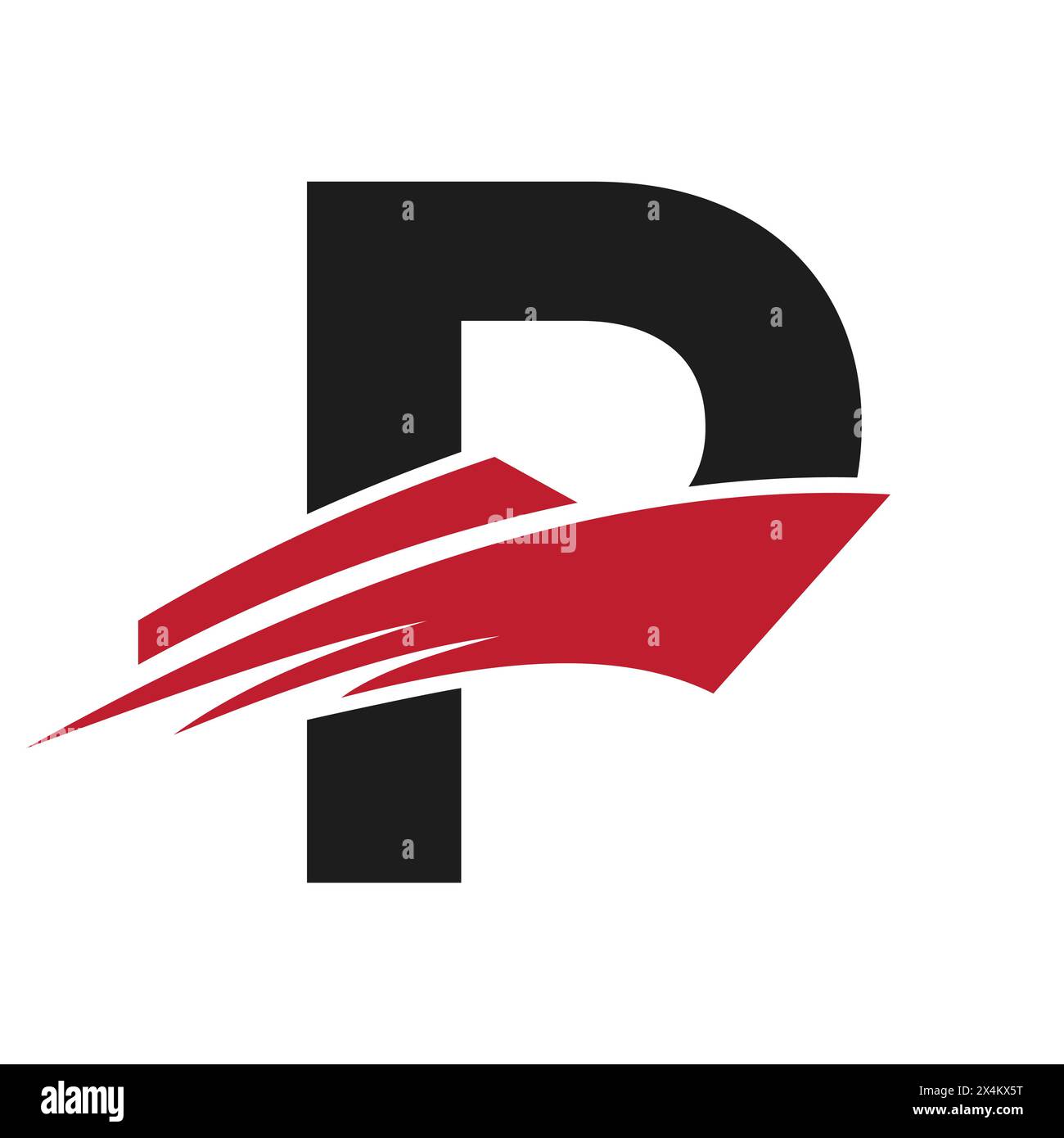 Initial Letter P Boat Logo For Yacht Sign Maritime Symbol Vector