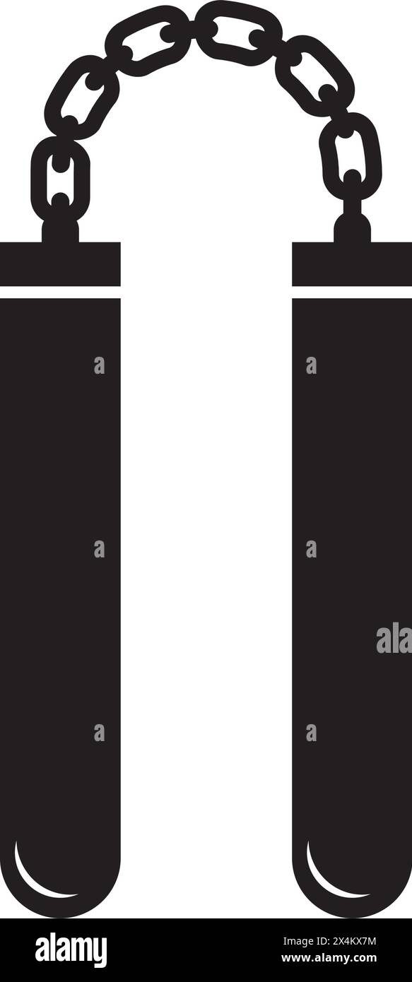 Nunchaku icon vector illustration symbol design Stock Vector Image ...