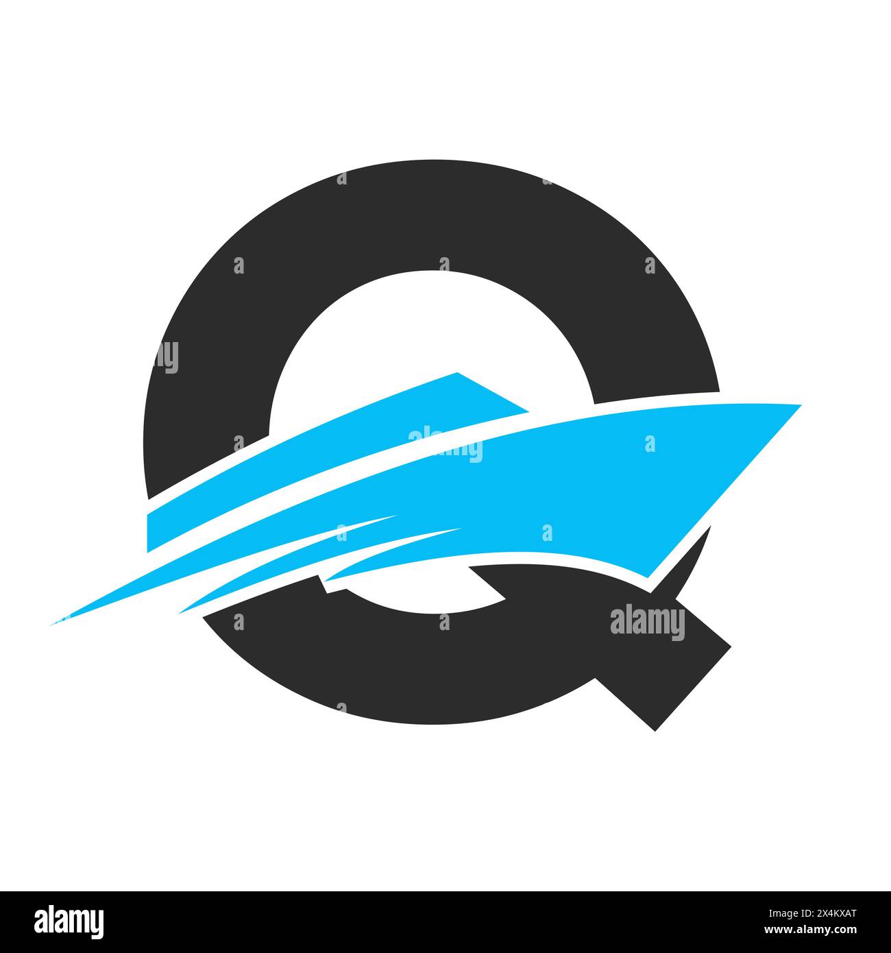 Initial Letter Q Boat Logo For Yacht Sign. Maritime Symbol Vector ...