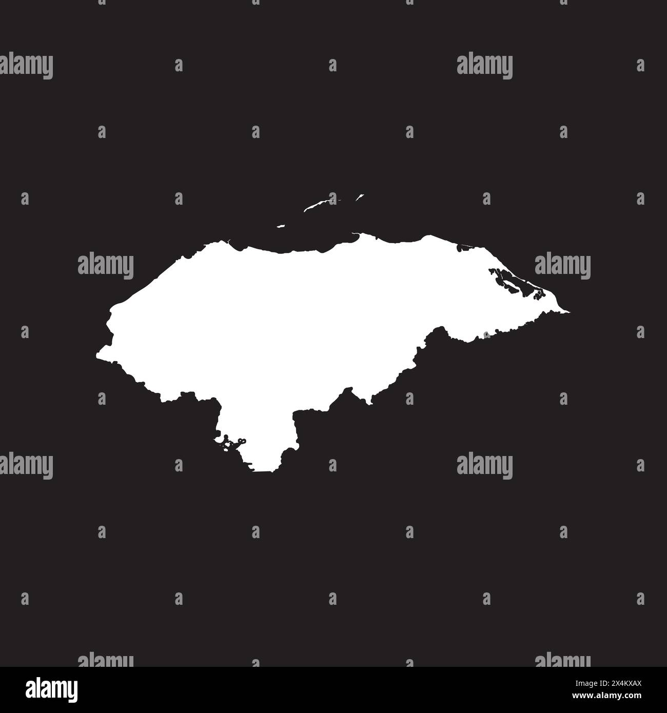 Honduras country vector color map hi-res stock photography and images ...
