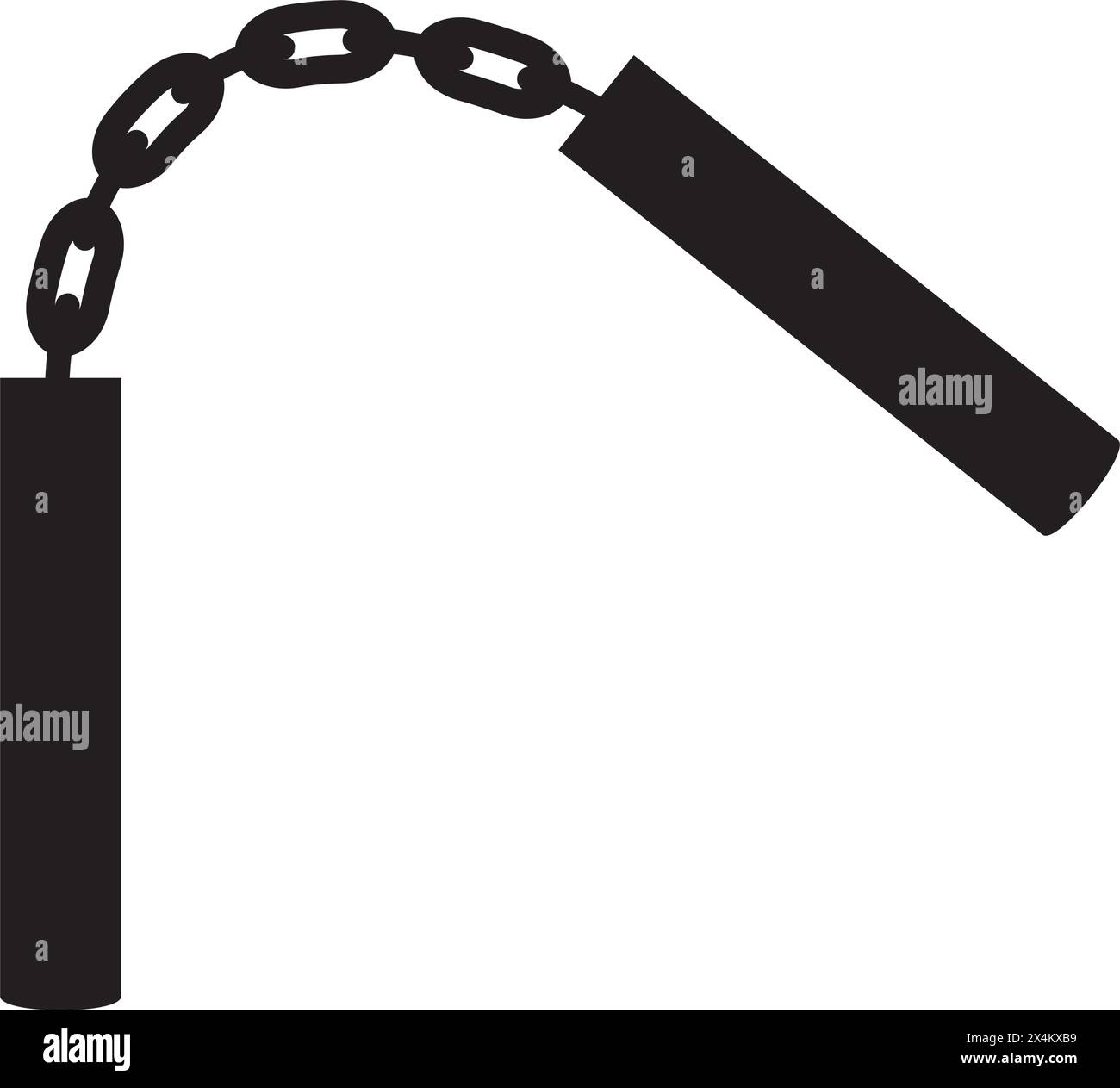 Nunchaku icon vector illustration symbol design Stock Vector Image ...