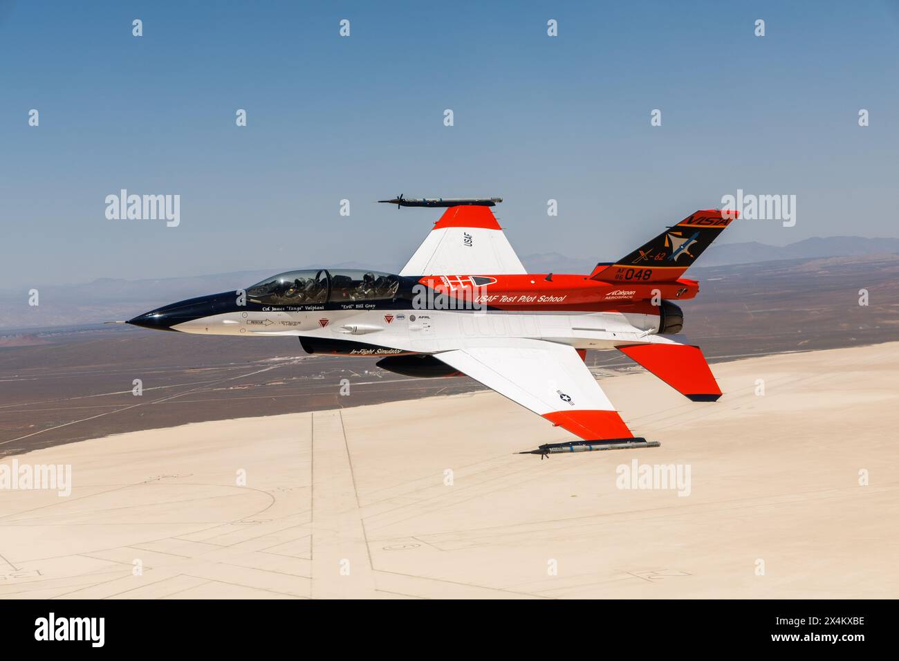 Secretary of the Air Force Frank Kendall flies in the X-62 VISTA in the ...