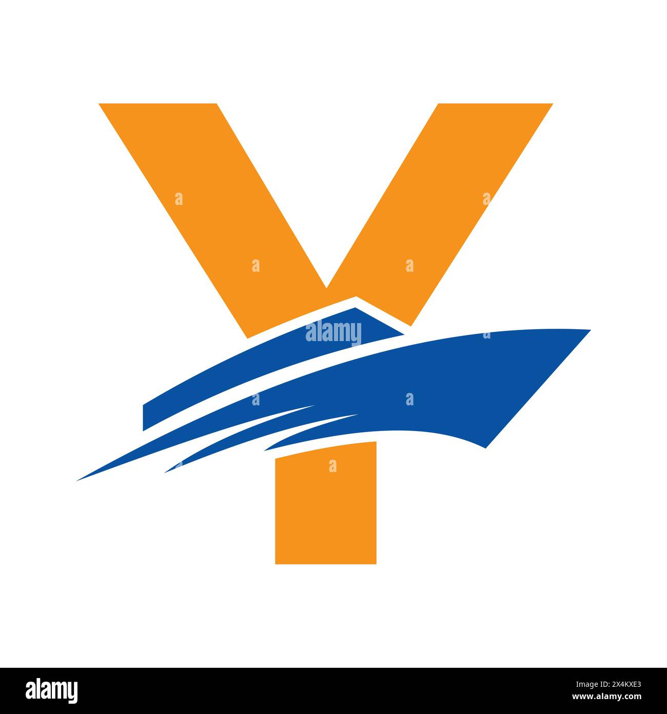 Initial Letter Y Boat Logo For Yacht Sign. Maritime Symbol Vector ...