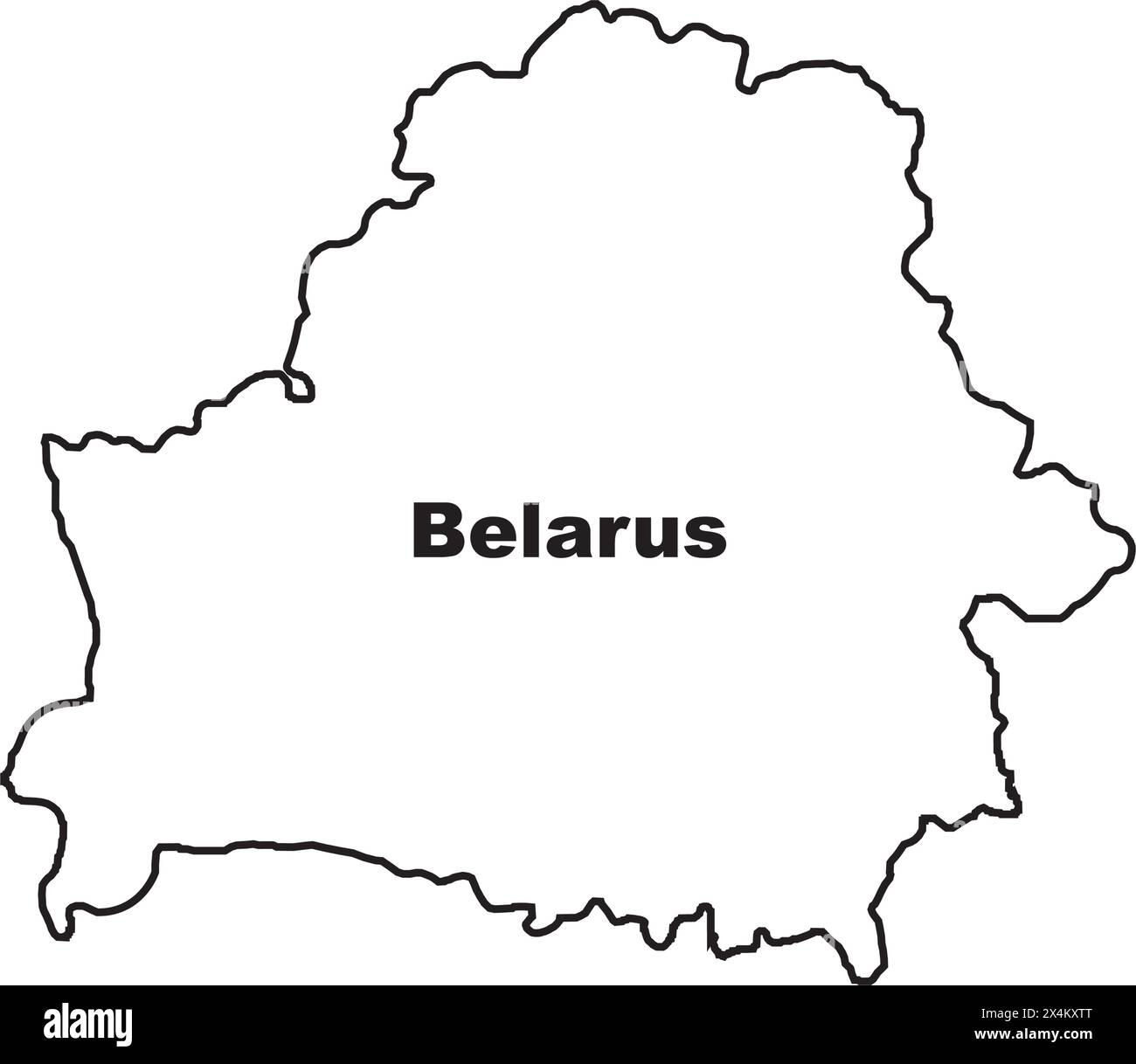 Belarus outline silhouette map illustration hi-res stock photography ...