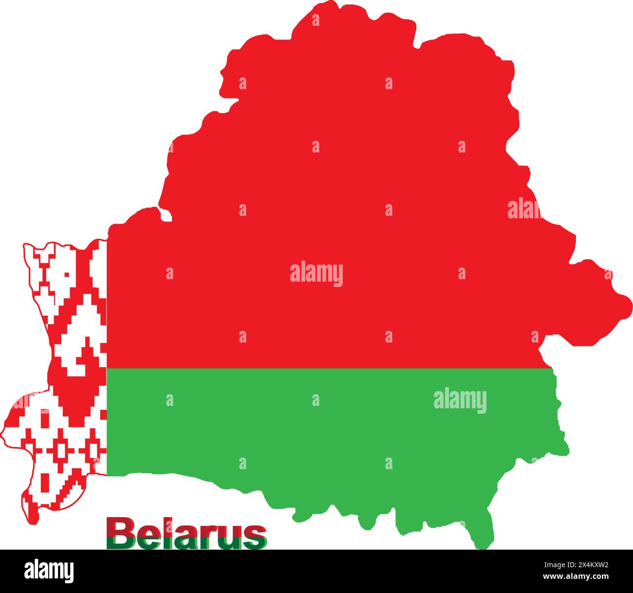 Belarus outline silhouette map illustration hi-res stock photography ...