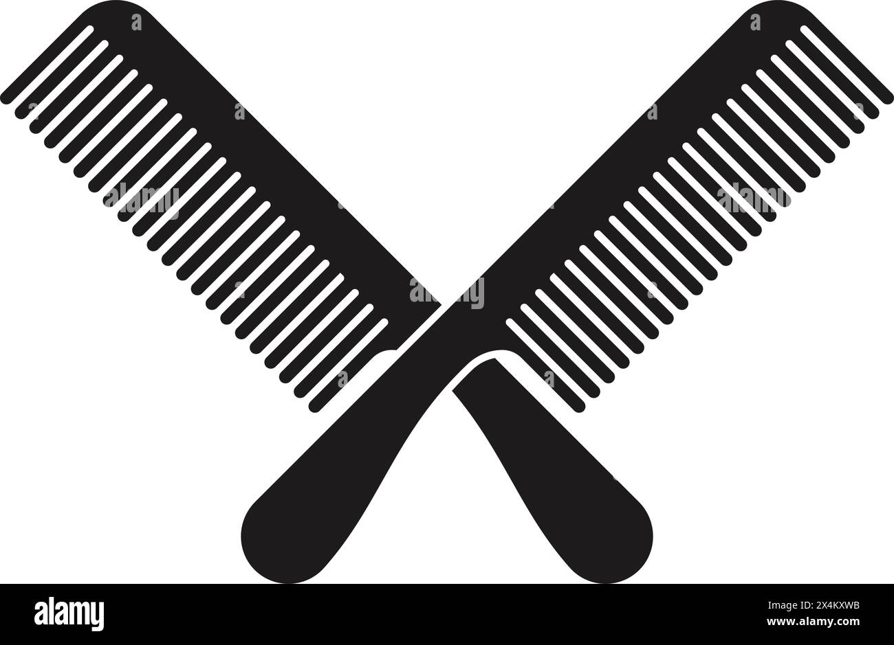 Barber tools logo Cut Out Stock Images & Pictures - Alamy
