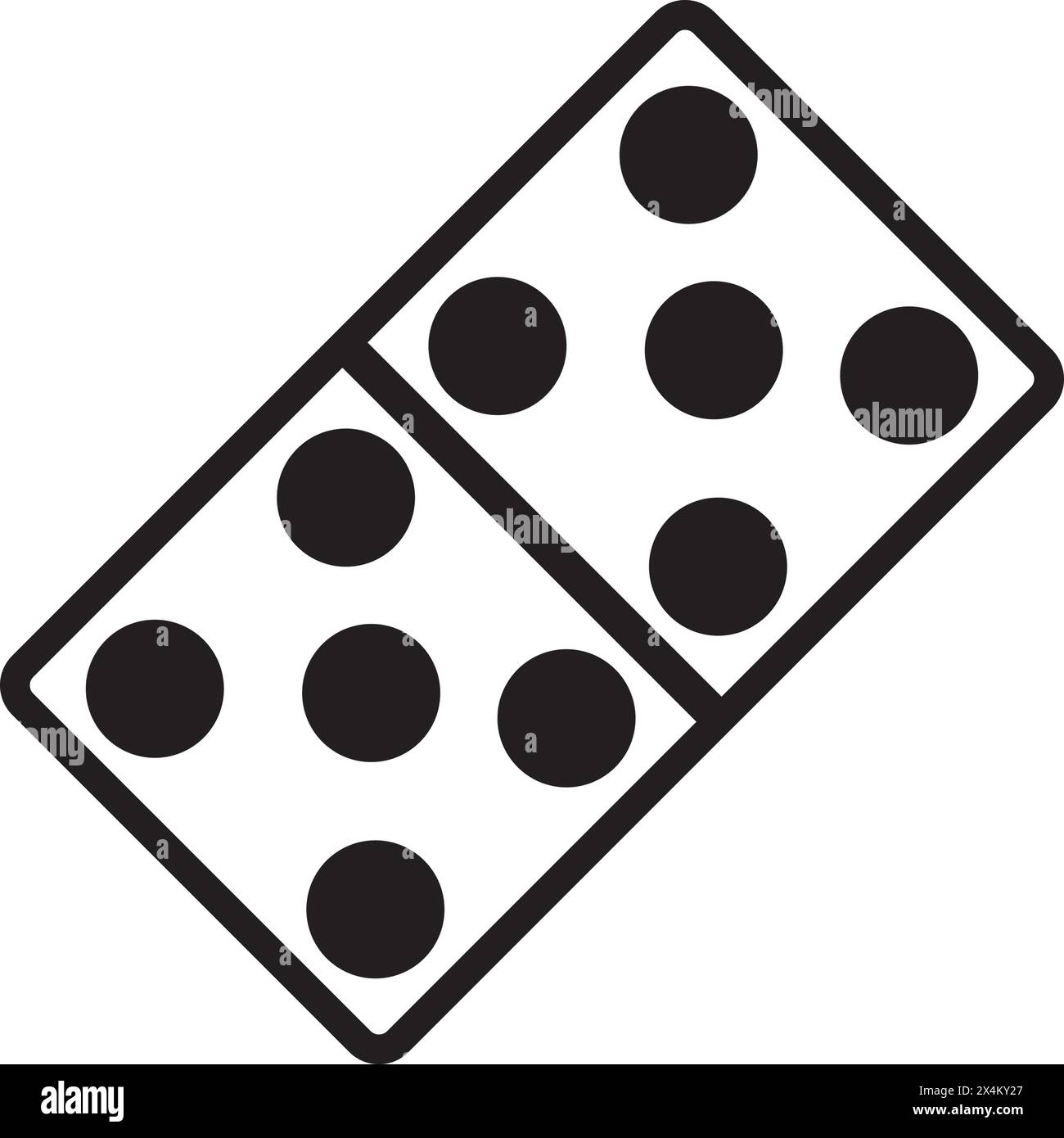 Dominoes icon. vector illustration symbol design Stock Vector Image ...