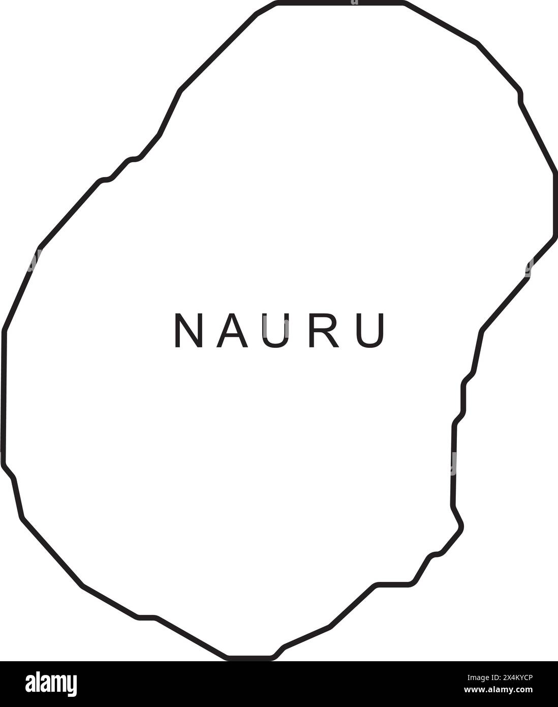 Nauru map icon vector illustration symbol design Stock Vector Image ...