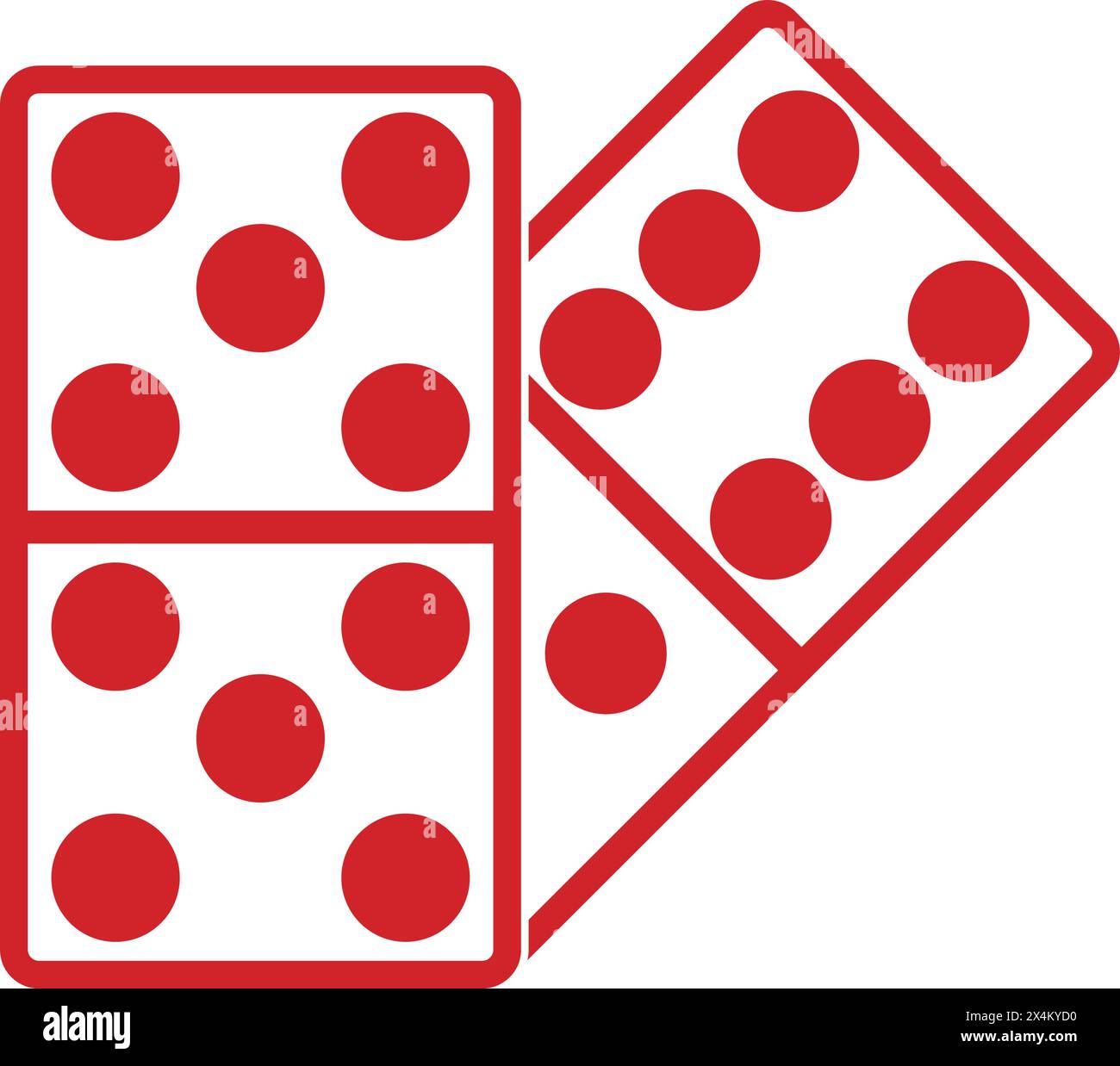 Dominoes icon. vector illustration symbol design Stock Vector Image ...