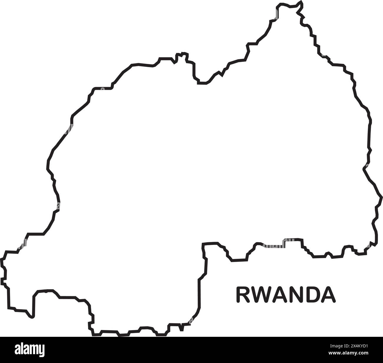 Rwanda Map Icon Vector Illustration Background Stock Vector Image And Art Alamy