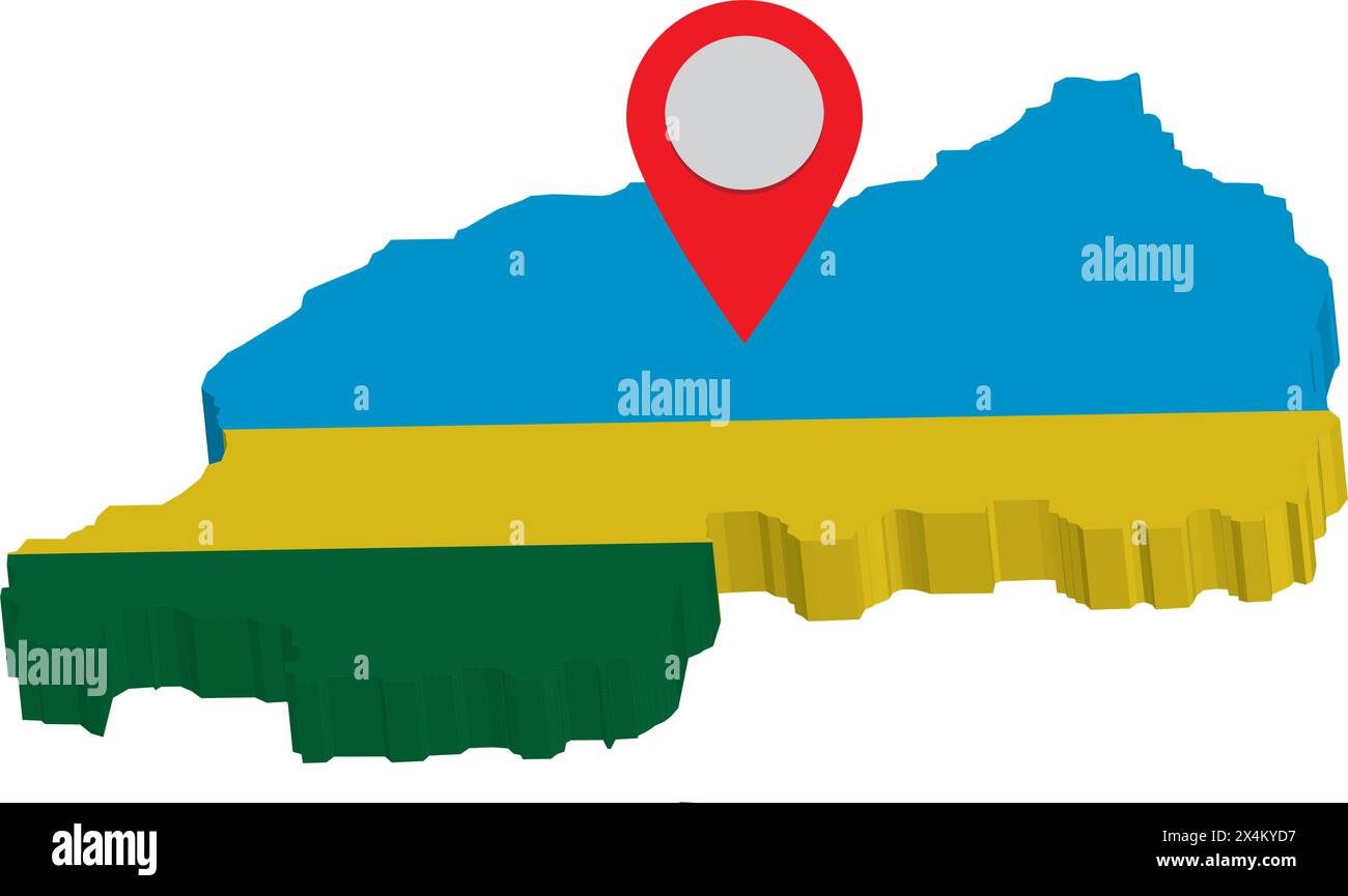 Rwanda map icon,vector illustration background Stock Vector Image & Art ...