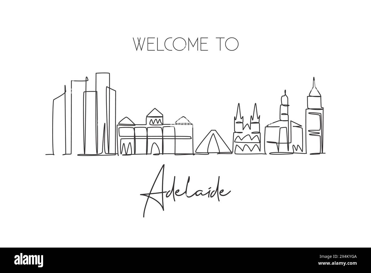 Adelaide city centre Stock Vector Images - Alamy