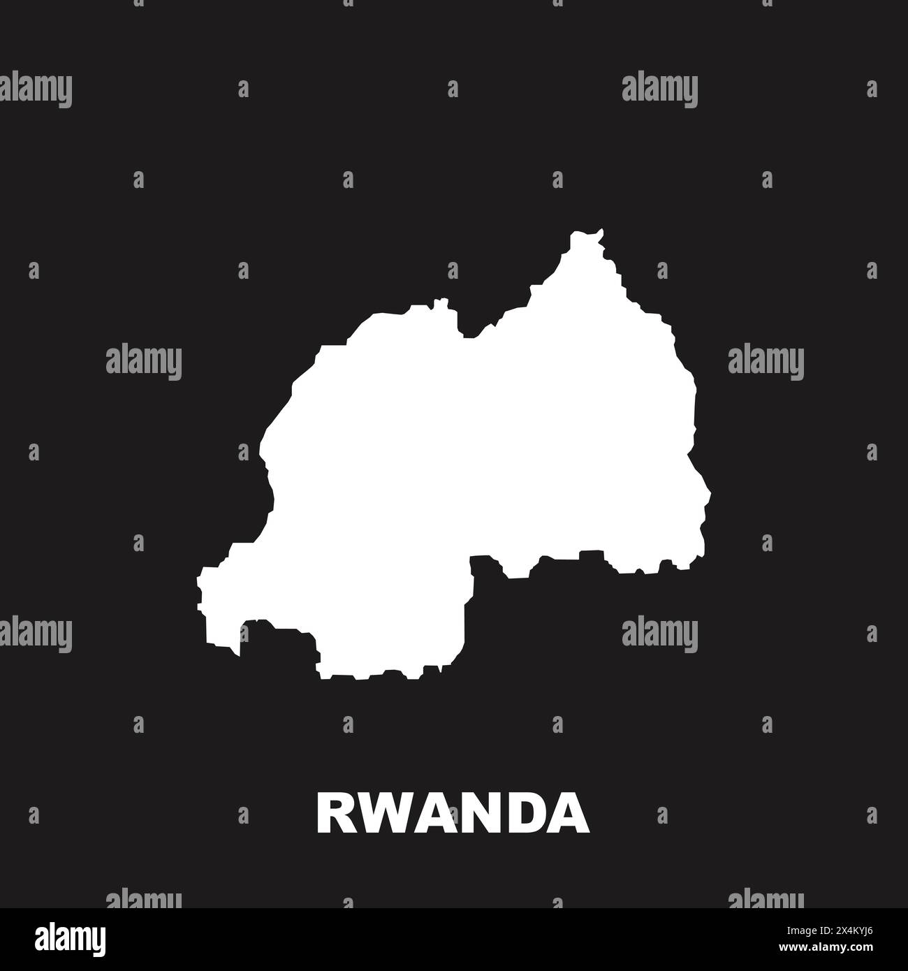 Rwanda Map Icon Vector Illustration Background Stock Vector Image And Art Alamy