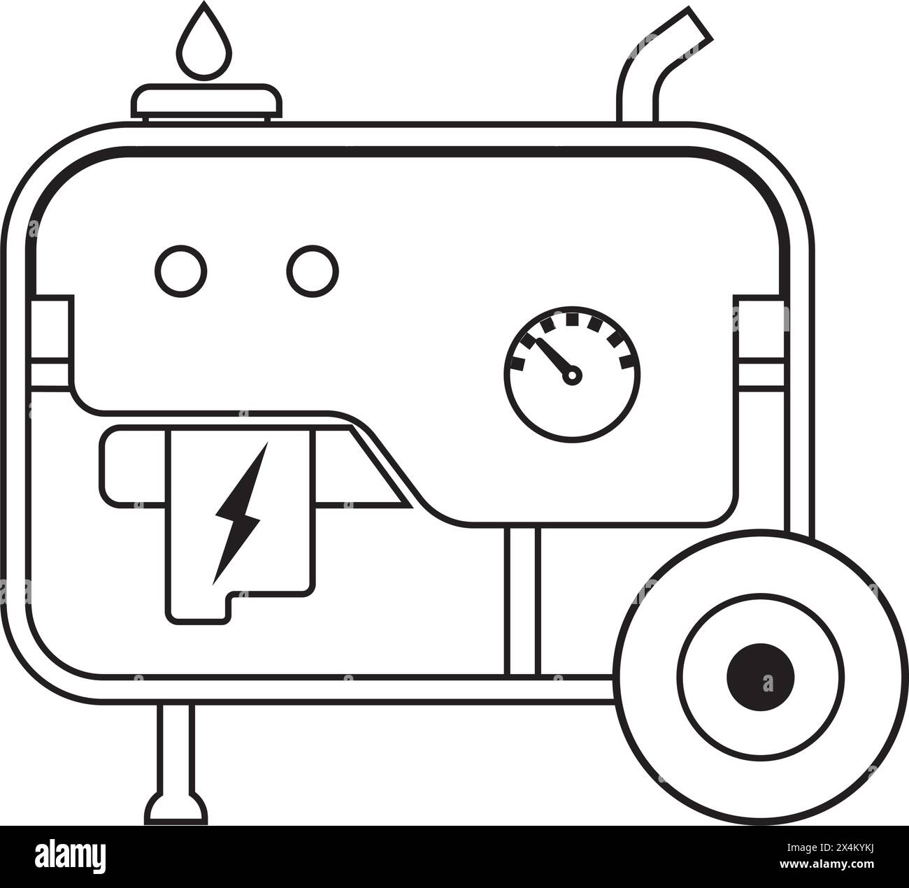Electric Generator icon,vector illustration design Stock Vector Image ...