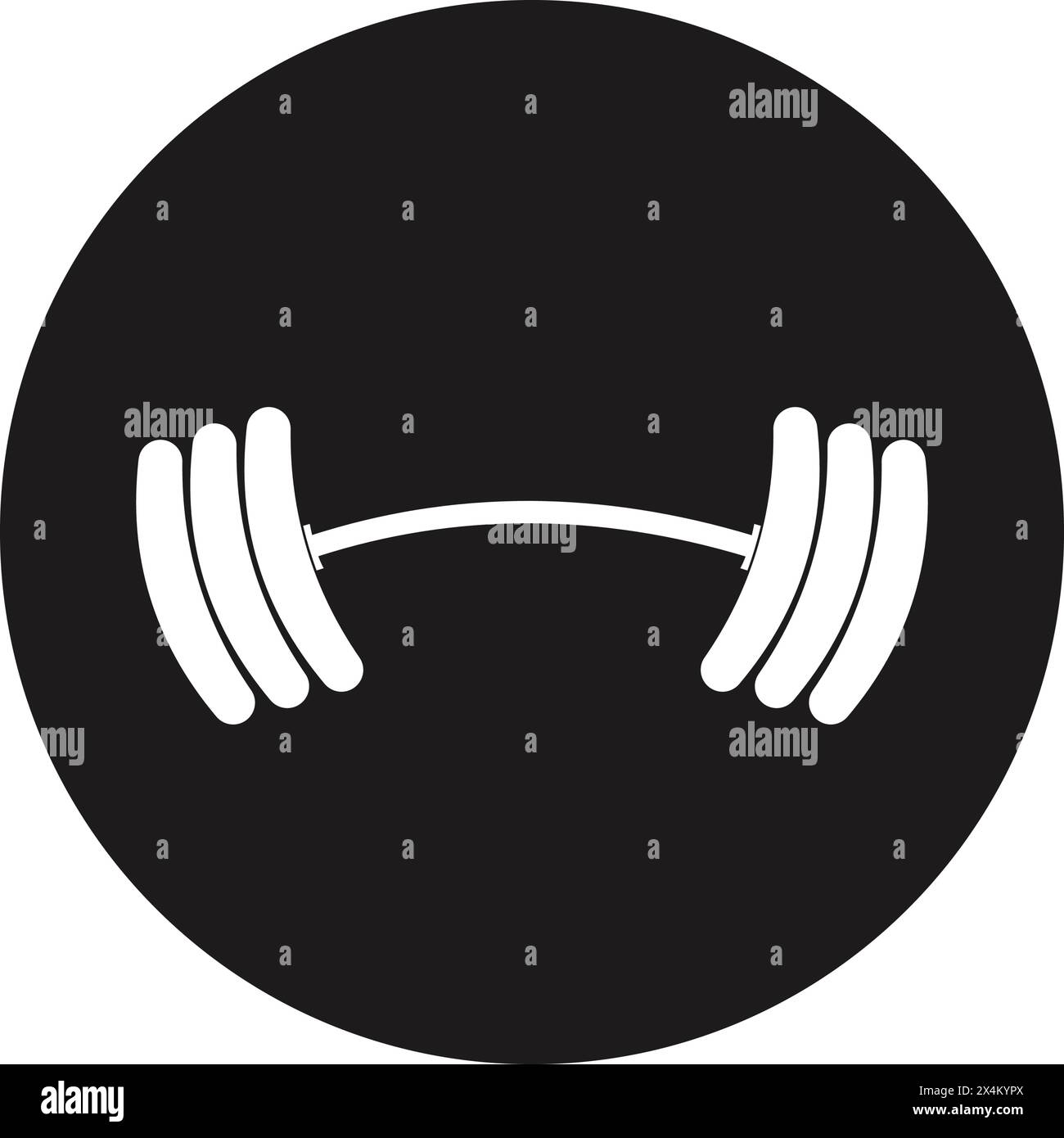 Barbell vector icon,illustration template design Stock Vector Image ...