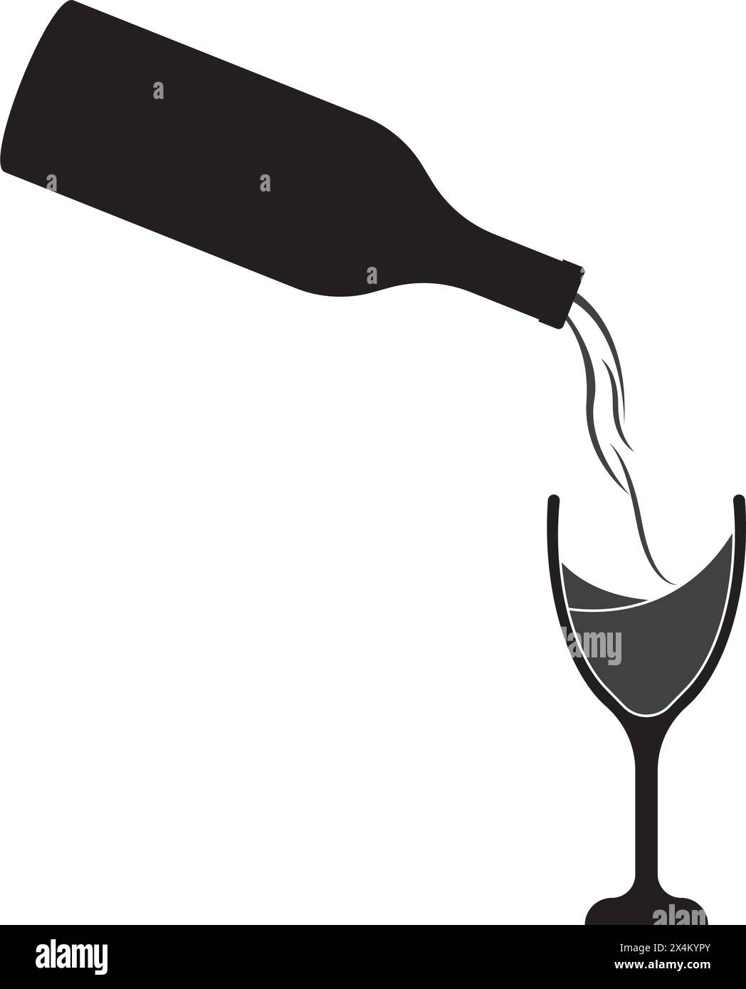 Hand glass dining wine Stock Vector Images - Alamy