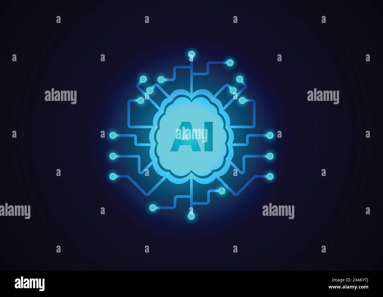 Artificial intelligence AI processor chip Icon Logo with circuit board ... Artificial intelligence AI processor chip Icon Logo with circuit board ...