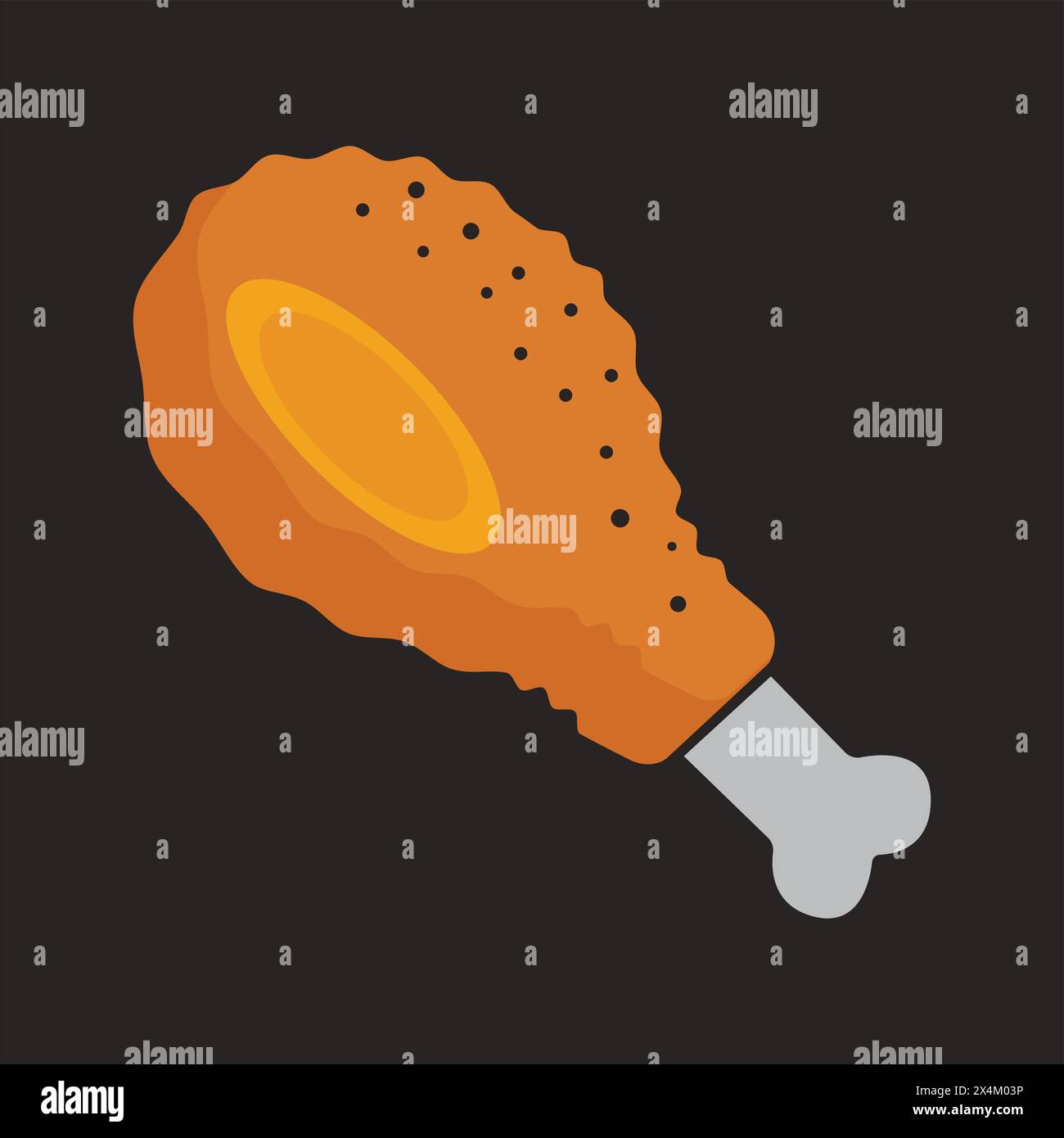 fried chicken icon,vector illustration template design Stock Vector ...