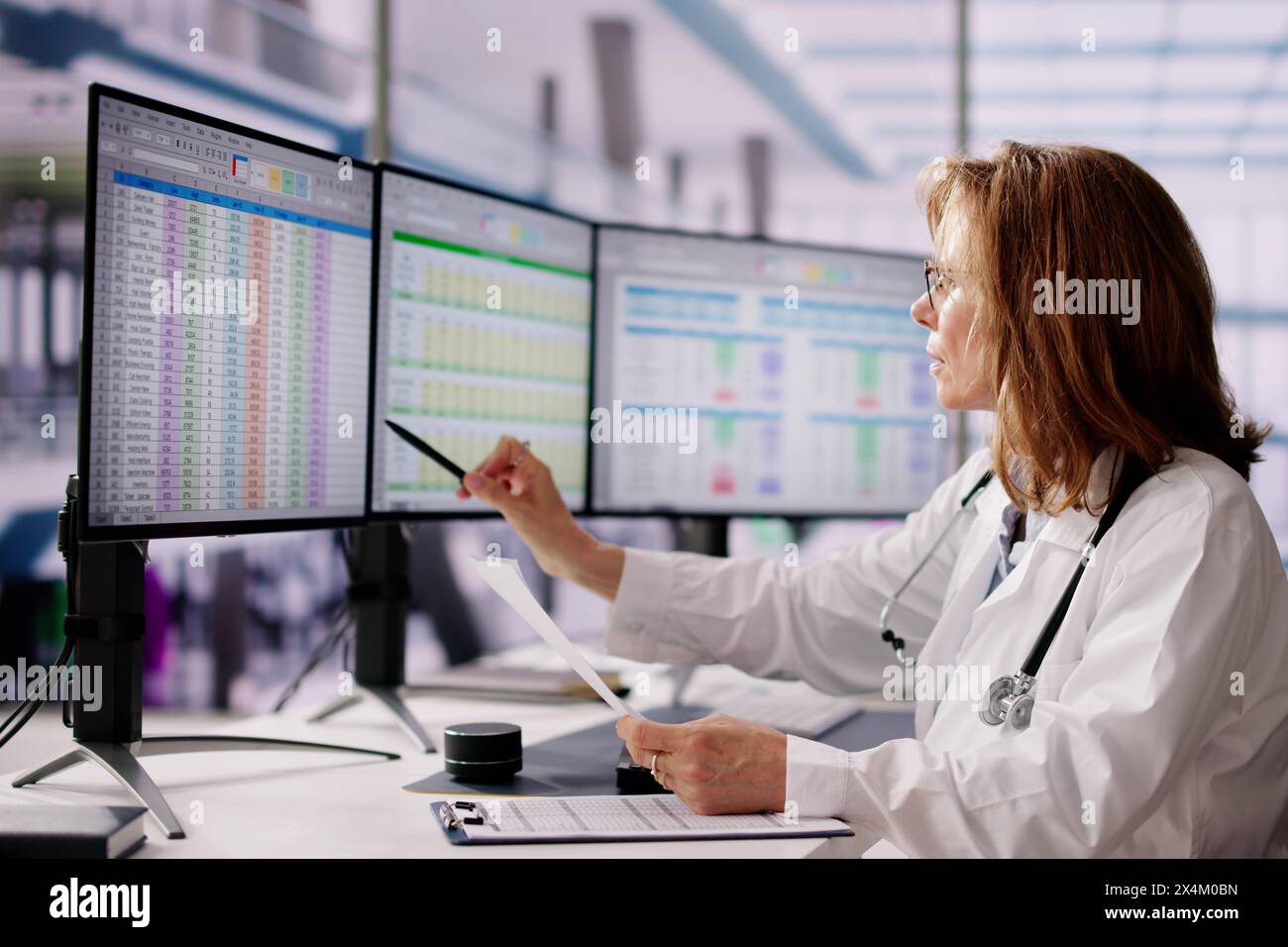 Medical Coding Bill And Billing Codes Spreadsheets Stock Photo - Alamy