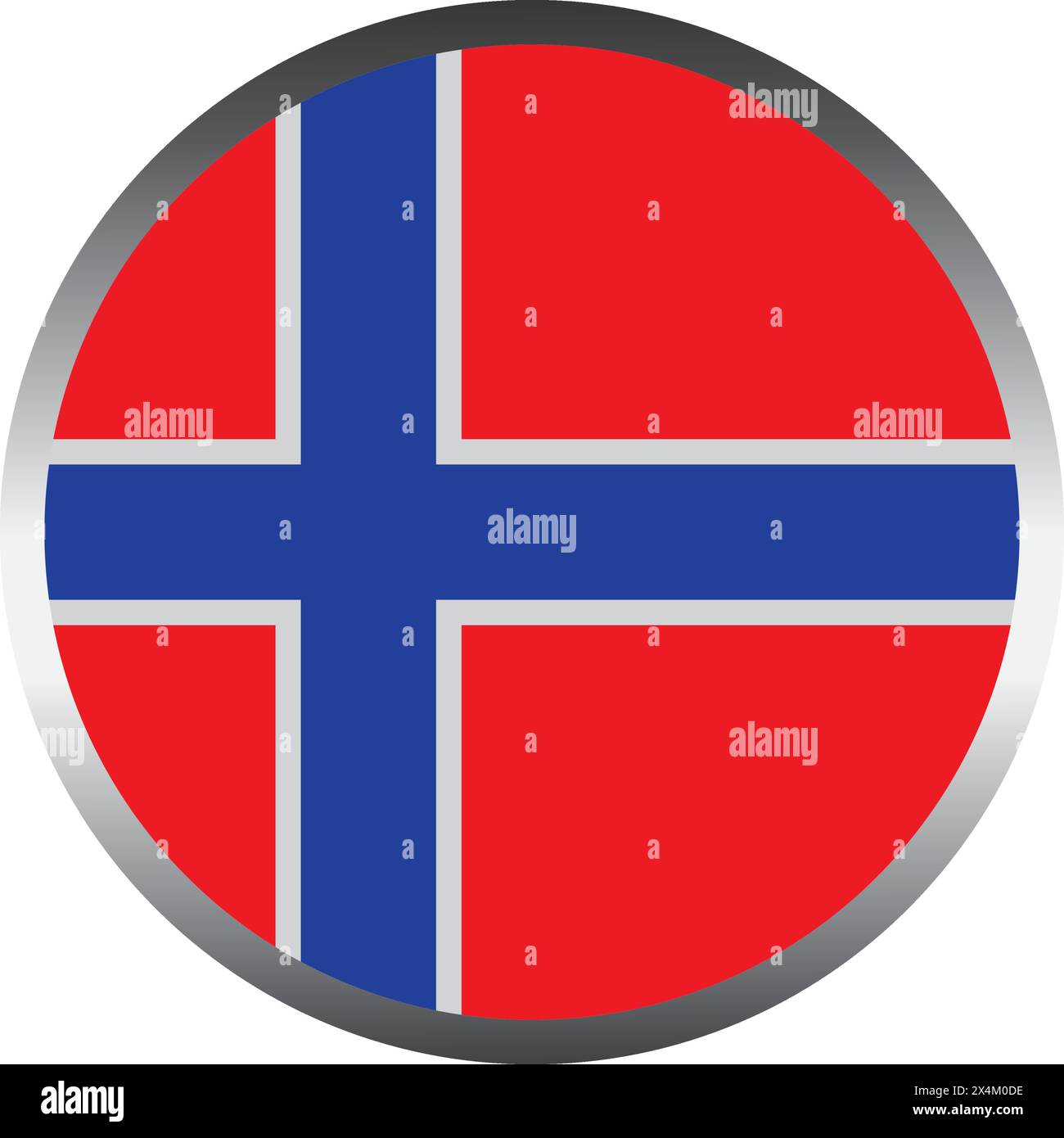 Norway flag icon vector illustration symbol design Stock Vector Image ...