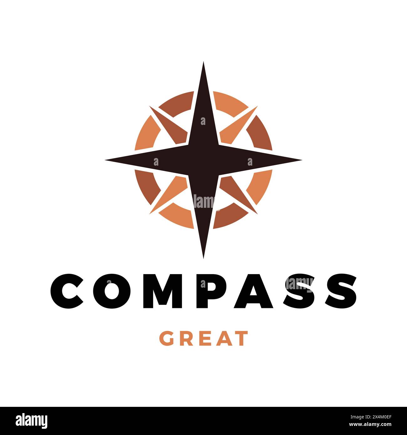 Compass Icon Logo Design Template Stock Vector Image & Art - Alamy